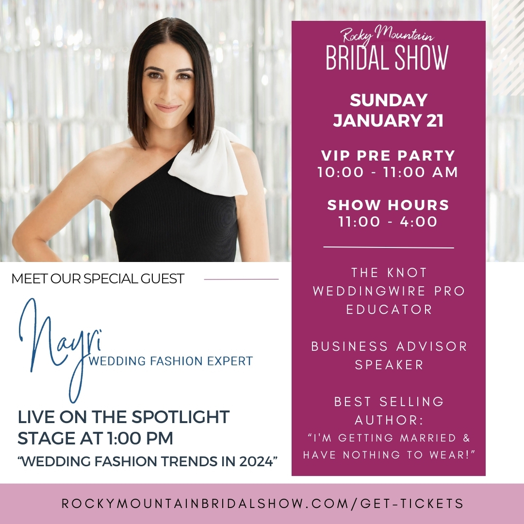 WHAT TO EXPECT – DENVER'S BEST WEDDING SHOW!